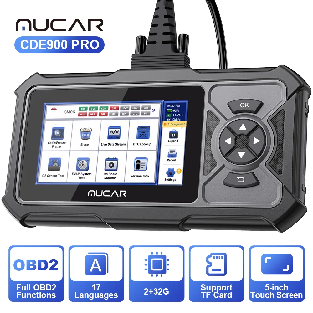 OBD2 Diagnostic Scanner - MUCAR CDE900 Pro, Oil, SAS, TCM, ABS, Airbag ...