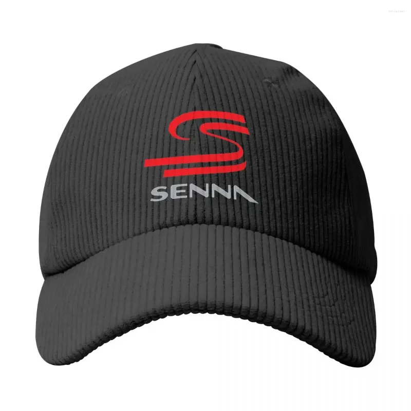 Ayrton Senna Logo Corduroy Baseball Trucker Hat Adjustable For Men And ...