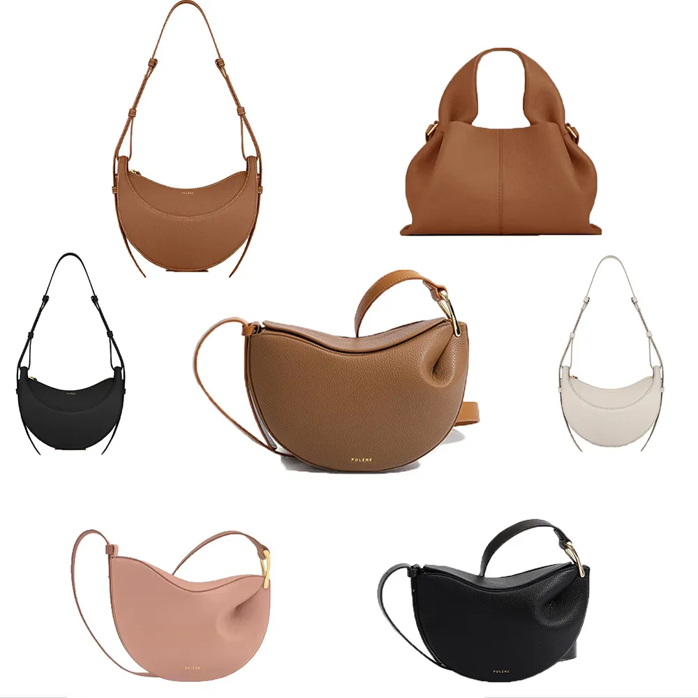 2024 Designer Leather Crossbody Clutch Polene Tote Luxury Handbag And ...