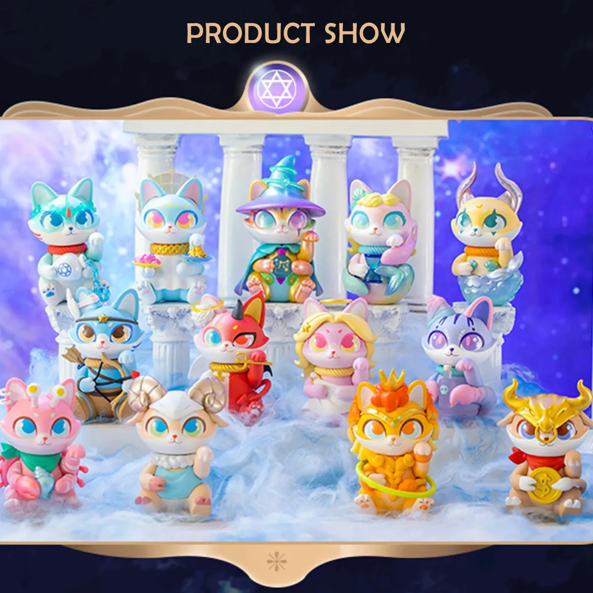 CASSY Cat Cinnamoroll Miniso Blind Box Toy 12 Constellations Mystery ...
