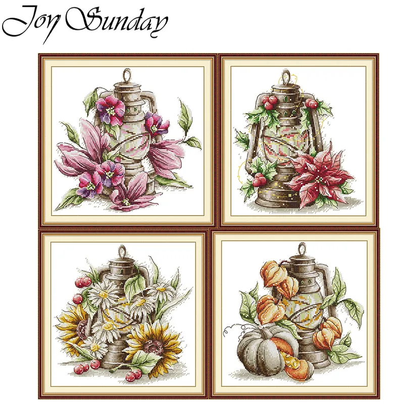 Premium Counted Cross Stitch Kits for Adults - Aida Fabric DIY ...