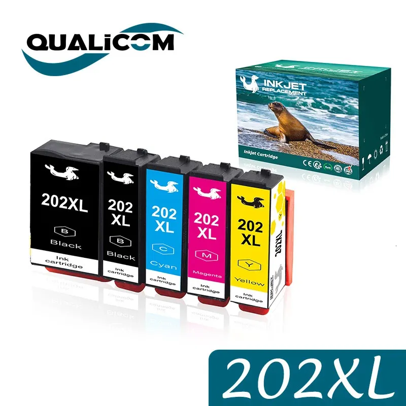 DHgate.com:Epson XP 610 Ink: Qualicom 202XL T02G1 T02H1 Compatible Ink ...