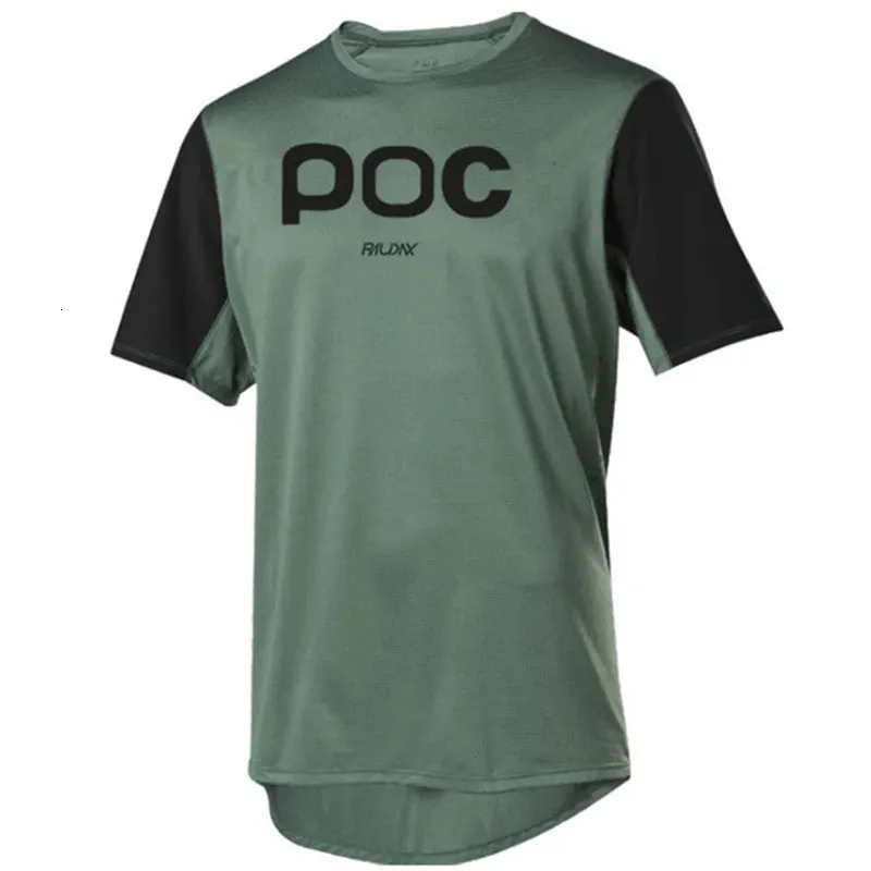 RAUDAX POC Mens Mountain Bike Race Jersey Quick-drying Short-sleeved ...