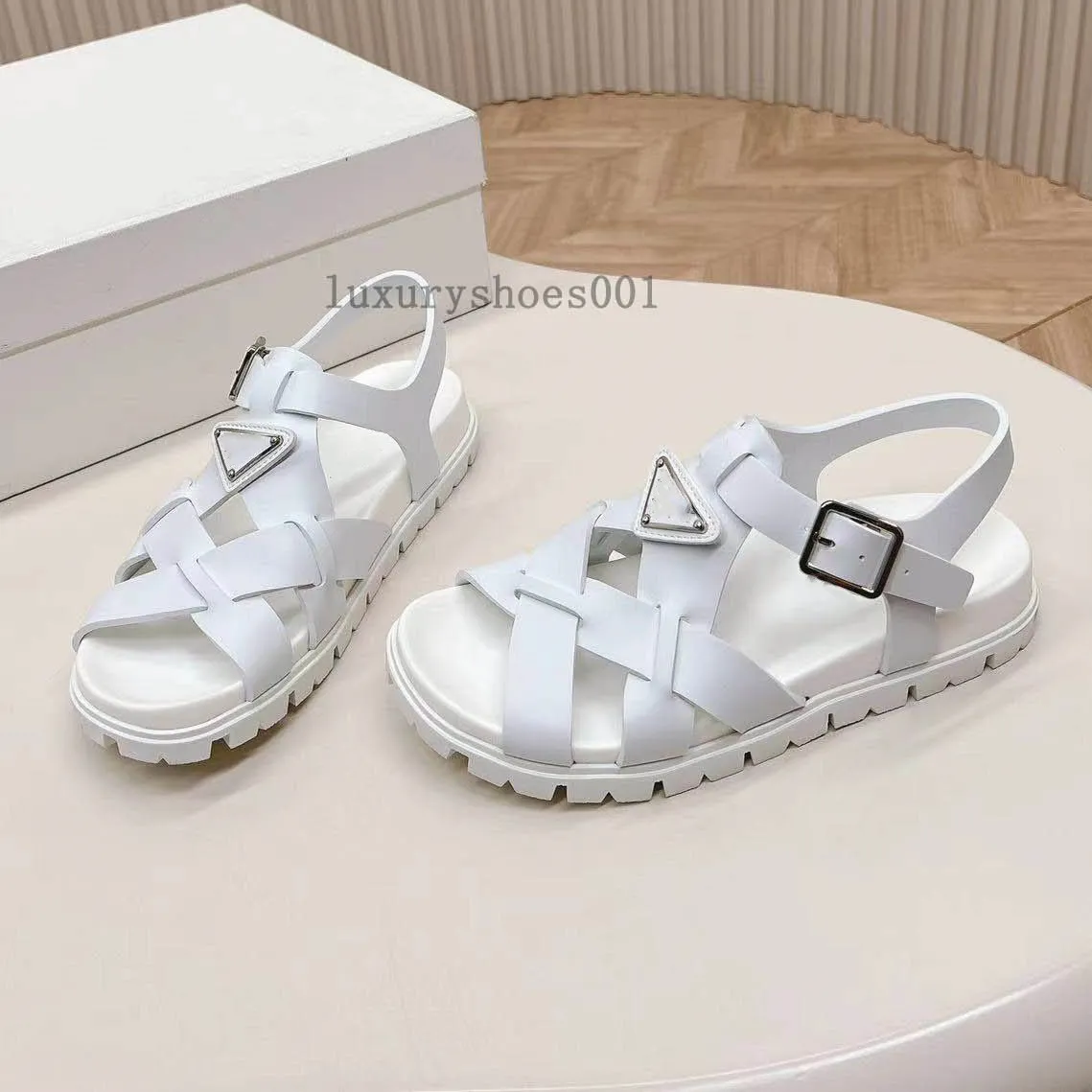 Designer Triangle Straw Weave Slipper Black Flatform Sandals With ...