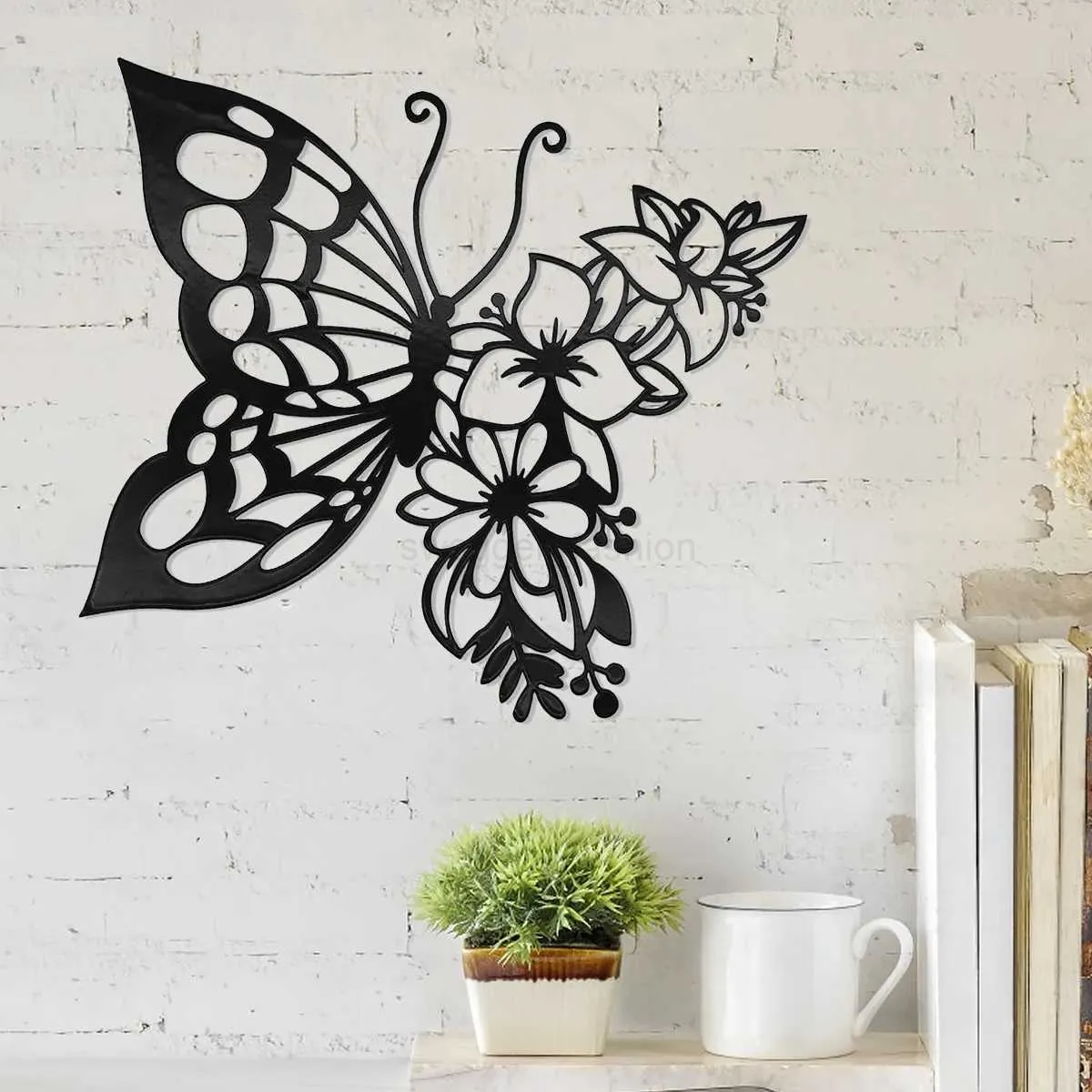 Elegant Metal Butterfly Wall Art: Modern Silhouette Decor, Easy Install ...