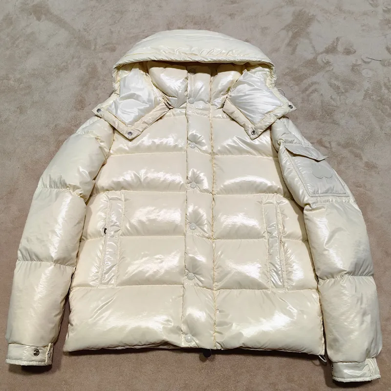 Monckar Puffer Designer Puffer Jacket Mens White White Duck Down Coat ...