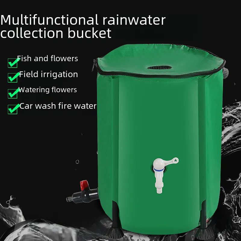 Large Capacity Collapsible Water Bucket with Faucet - Portable ...