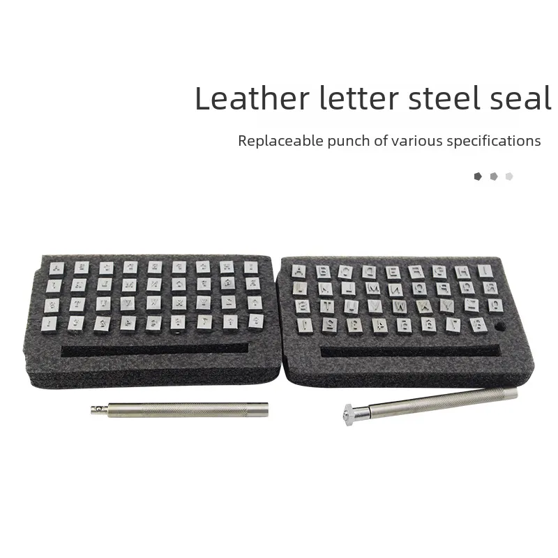 Leather Stamp Set - Alphabet & Number Punch for Crafting ...