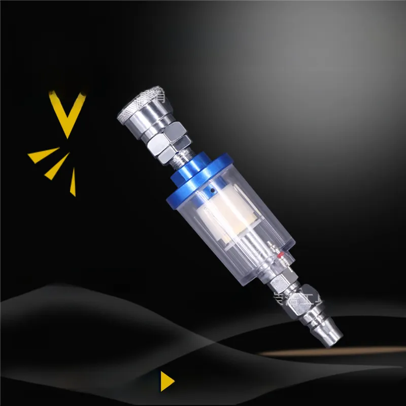 Pneumatic Paint Gun With Inline Water And Oil Separator Miniature Air ...