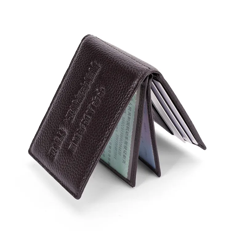 Premium Leather Driver's License Holster Wallet - First-Layer Cowhide ...