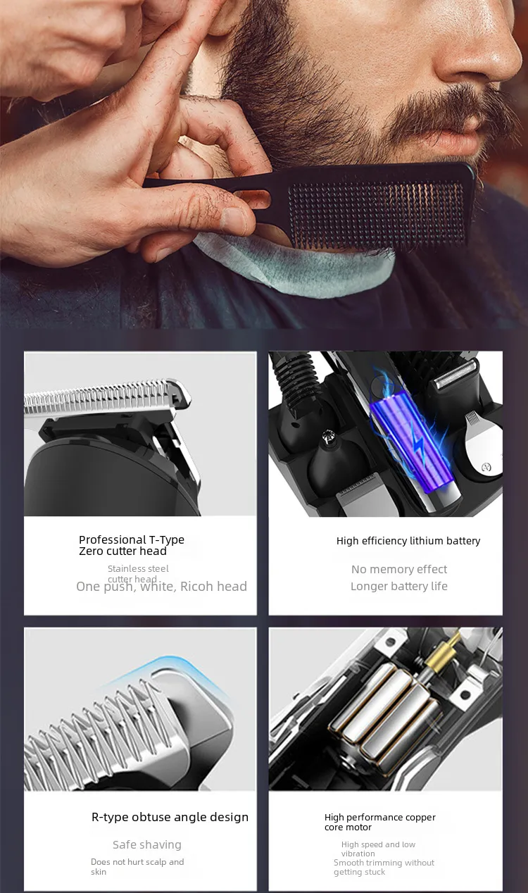 Professional Hair Clipper Electric Set - Premium Quality, Shop Now ...