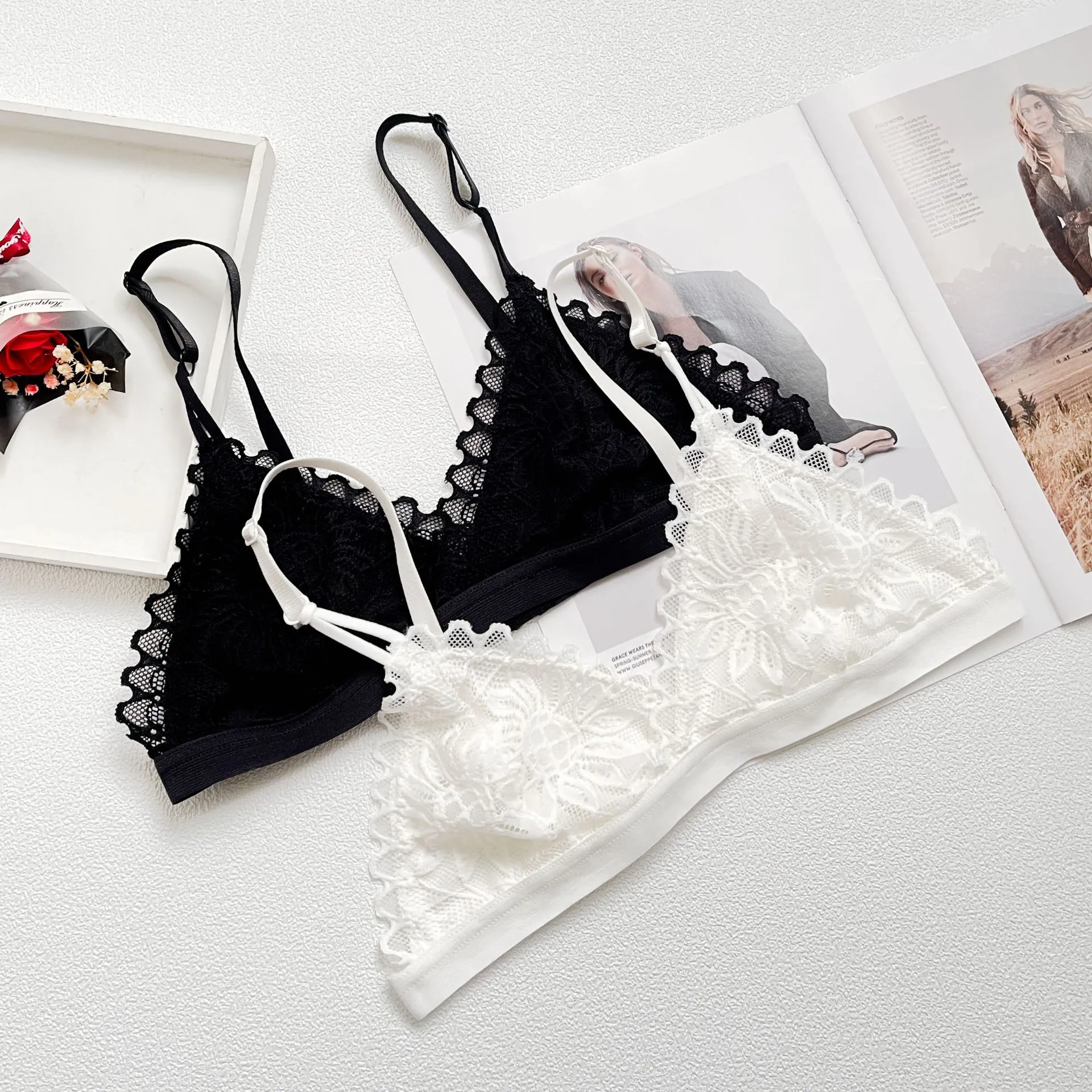 Ultra-Thin Padded Lace Tube Top Bra: Comfortable & Sexy Underwear ...