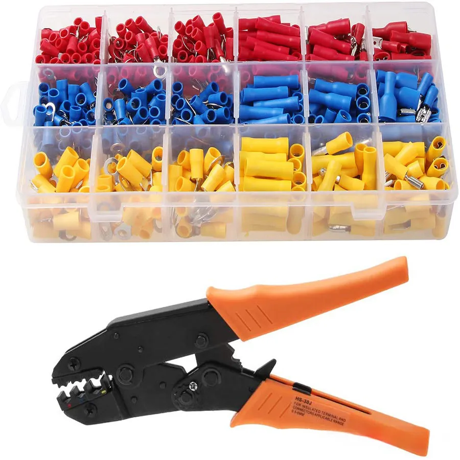 DHgate.com:700pcs Cold-Pressed Terminals & 30J Crimper Kit for Reliable ...