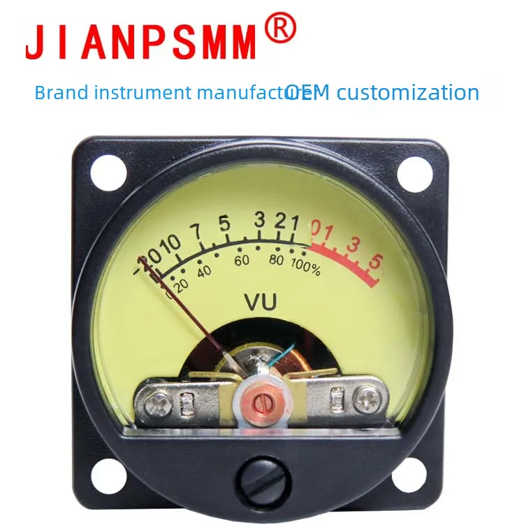 Premium Amplifier VU Meter with Backlight & +5dB Level Indication ...