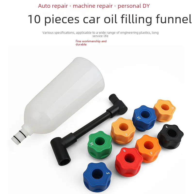 DHgate.com:2024 3Pcs Oil Funnel - Engine Oil Filling Funnel Set - Plastic Oil Change Funnels ...