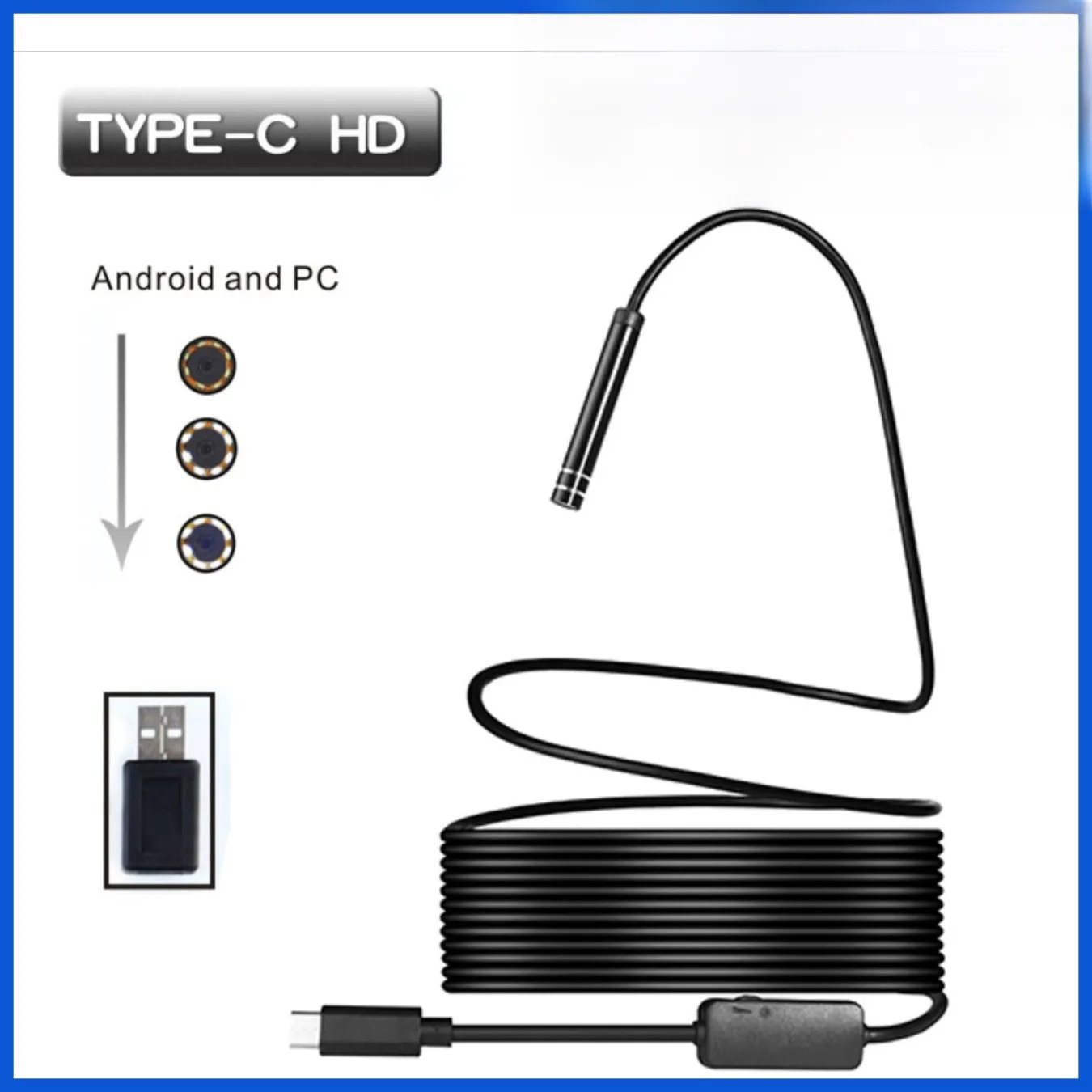 DHgate.com:Type-C Mobile Endoscope - 1-10m Waterproof Borescope ...