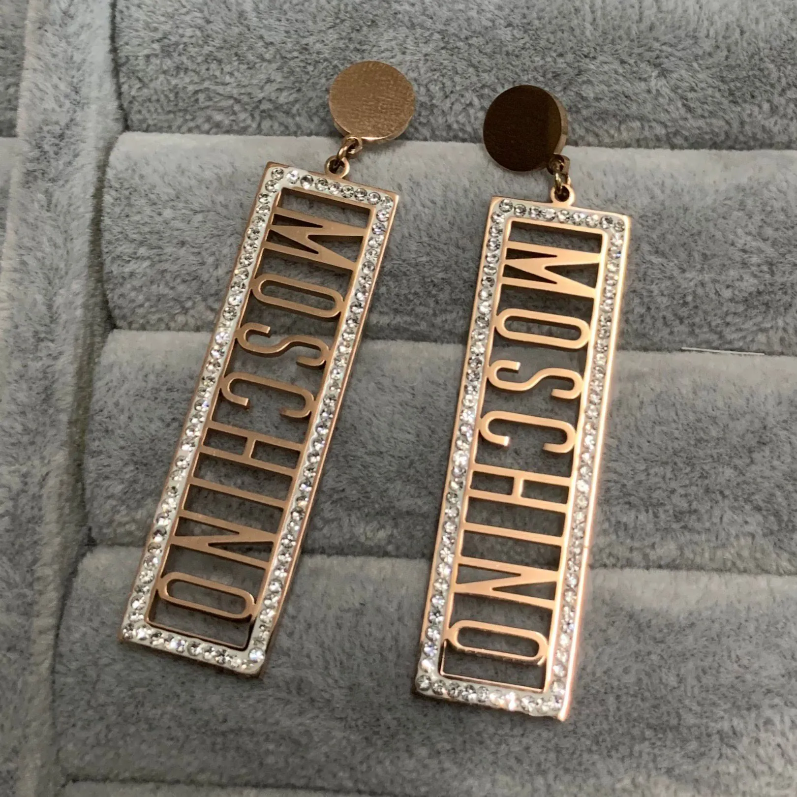 Big letter earrings store