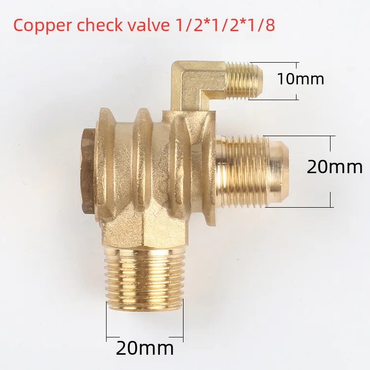 Air Compressor Check Valve Oil Free Mute Air Pump One Way Valve For 1/2 ...