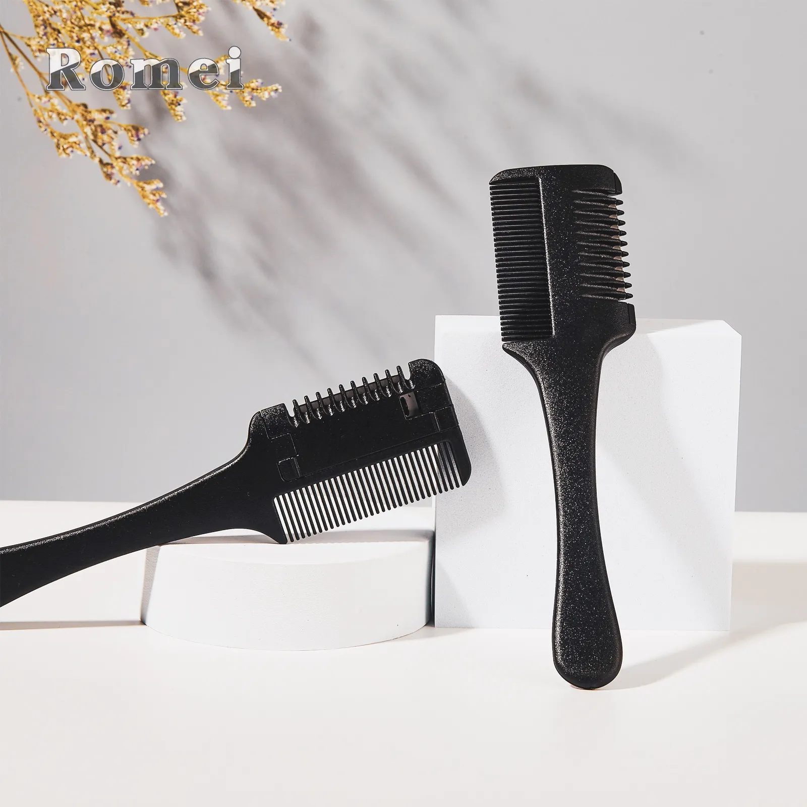 Dual-Purpose Hair Cutting Comb with Thinning Blade - Portable & Precise ...