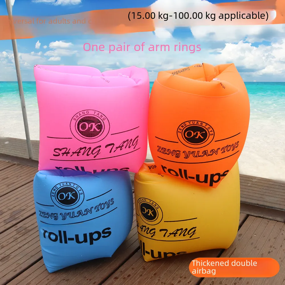 Inflatable Arm Floaties For Kids Thickened PVC Water Sleeves With Linen ...
