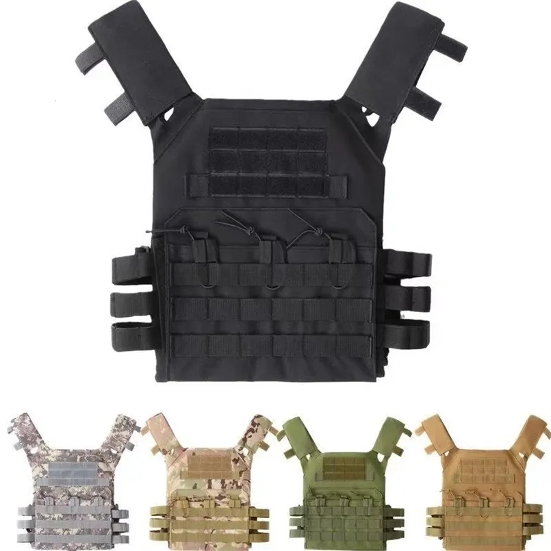 Military Tactical Vest Waterproof Outdoor Body Armor Lightweight JPC Molle Plate Hunting Vests ...