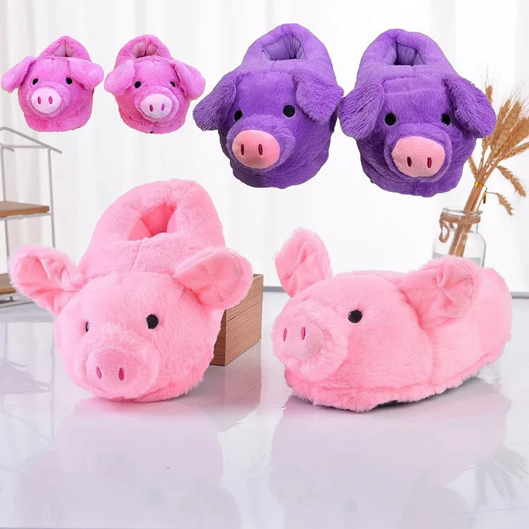 Cute Pig Plush Slippers - Cozy Indoor Comfort! Soft, Warm, and Adorable ...