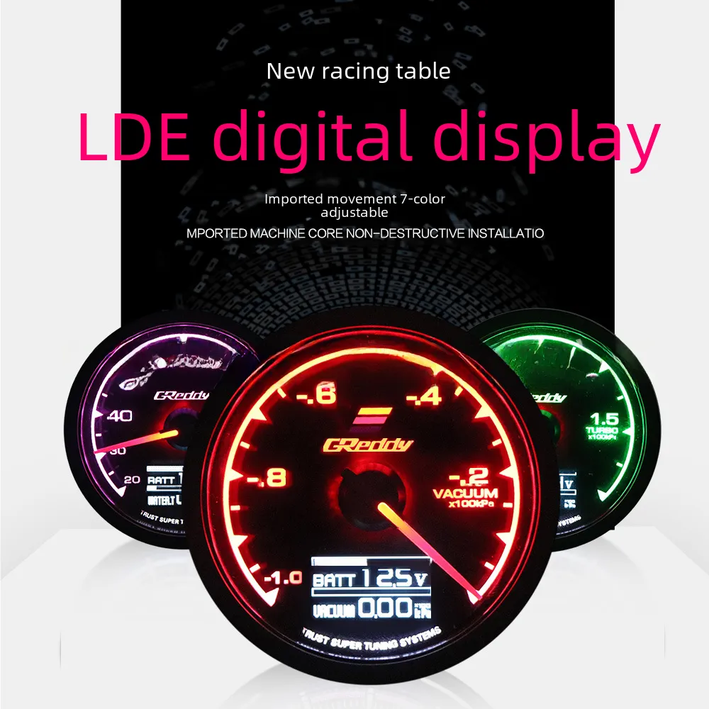 Digital LED Speedometer for Vehicles: Real-Time Water Temp & Turbine ...