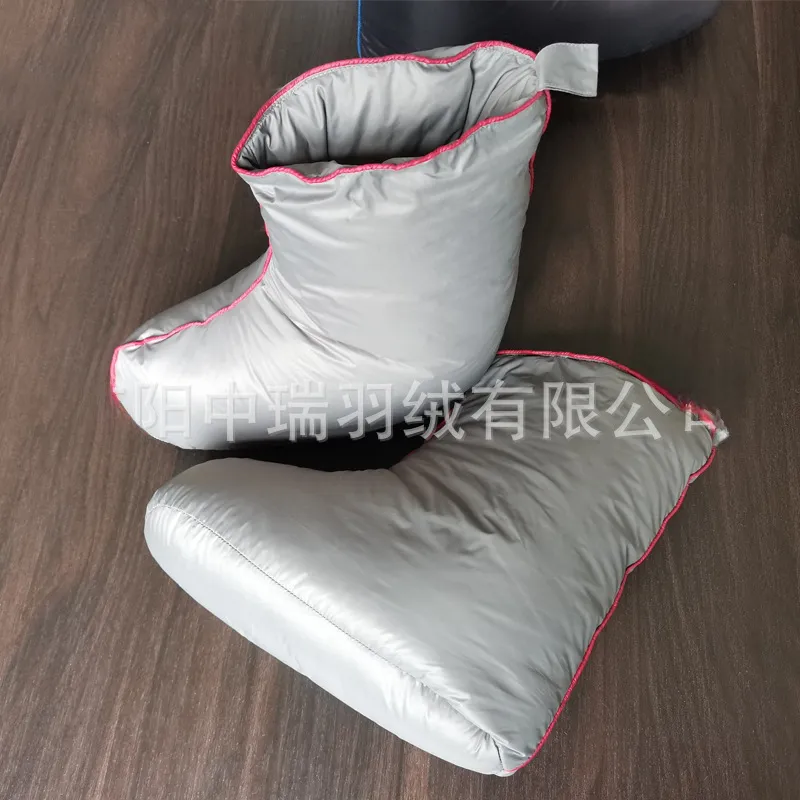 Cozy Goose Down Slippers: Quilted Warm Foot Covers for Indoor & Outdoor ...