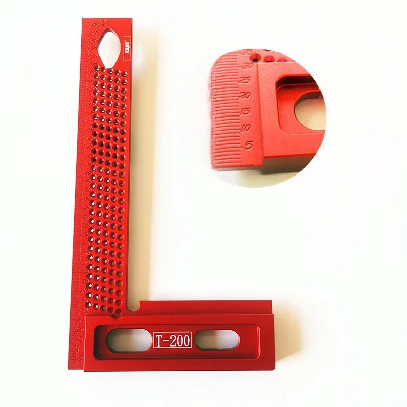 Wholesale L Shaped Carpentry Ruler With Clip Efficient Marking And Hole ...