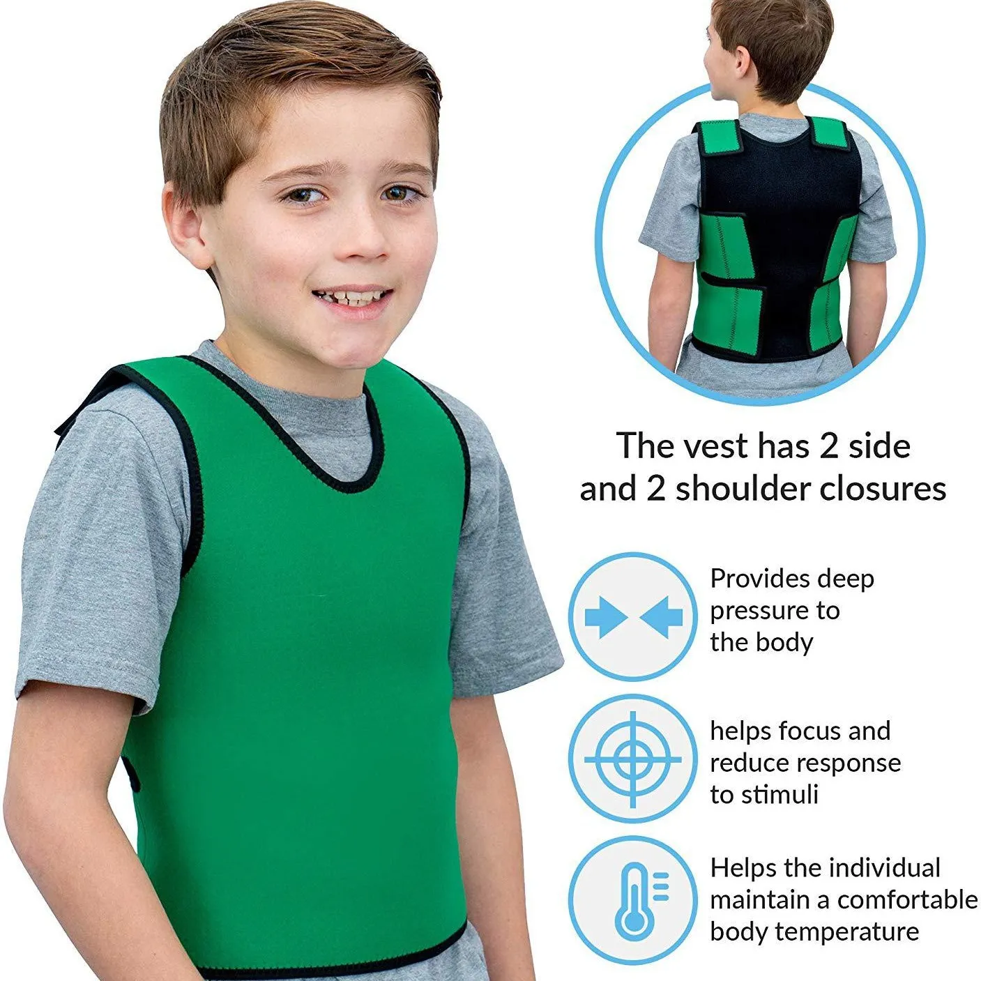 Sensory Vest SBR Deep Pressure Sensory Vest Children's Design ...