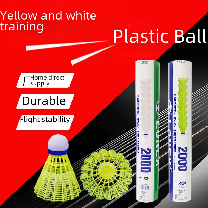 Competition Badminton Shuttlecocks 12-Pack: Durable Nylon for Indoor ...