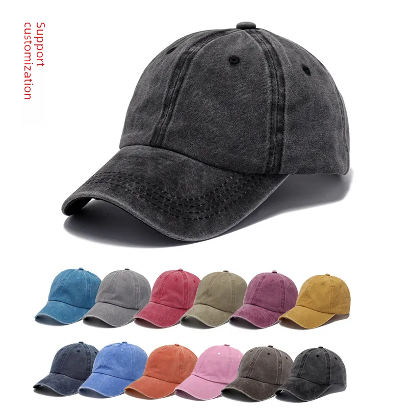 DHgate.com:Washed Cotton Dad Hat - Embroidered Logo, Soft Top, Retro ...