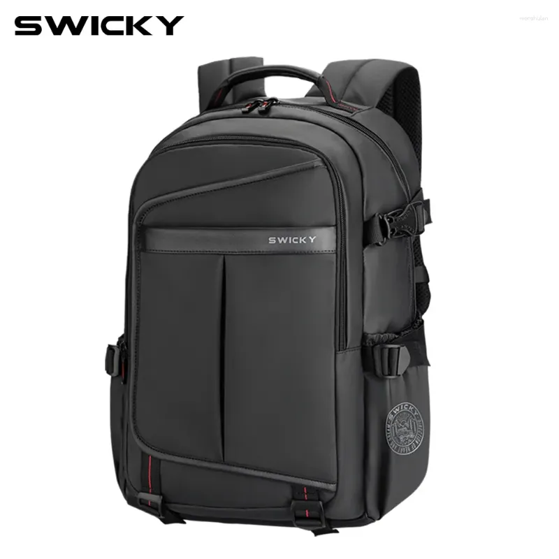 SWICKY Men's 16-Inch Laptop Backpack - Large Capacity Business Travel ...