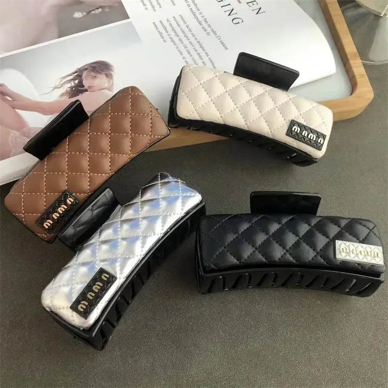 Barrettes 2024 Barrettes Designer Luxury Barrettes Women Leather Letter ...
