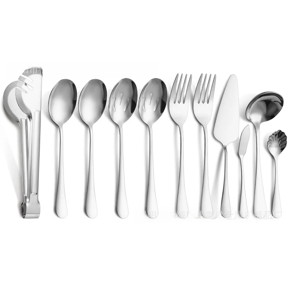 DHgate.com:Stainless Steel 11-Piece Tableware Set - Silver Cutlery Set ...
