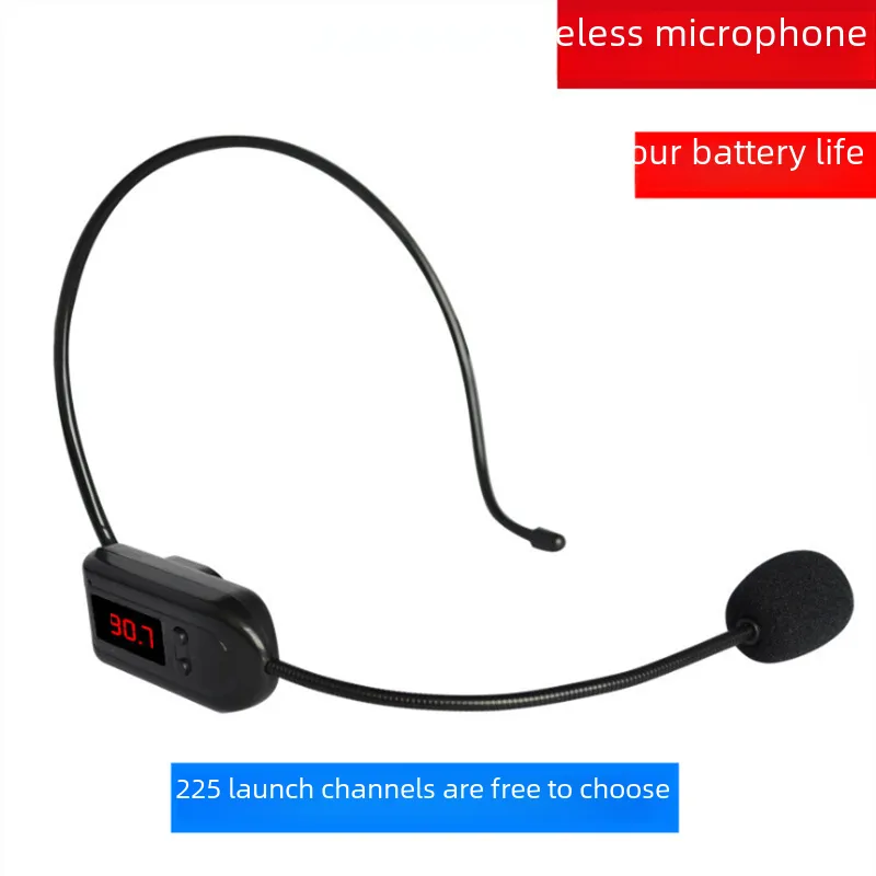DHgate.com:Wireless FM Microphone Headset Speaker for Broadcasting ...