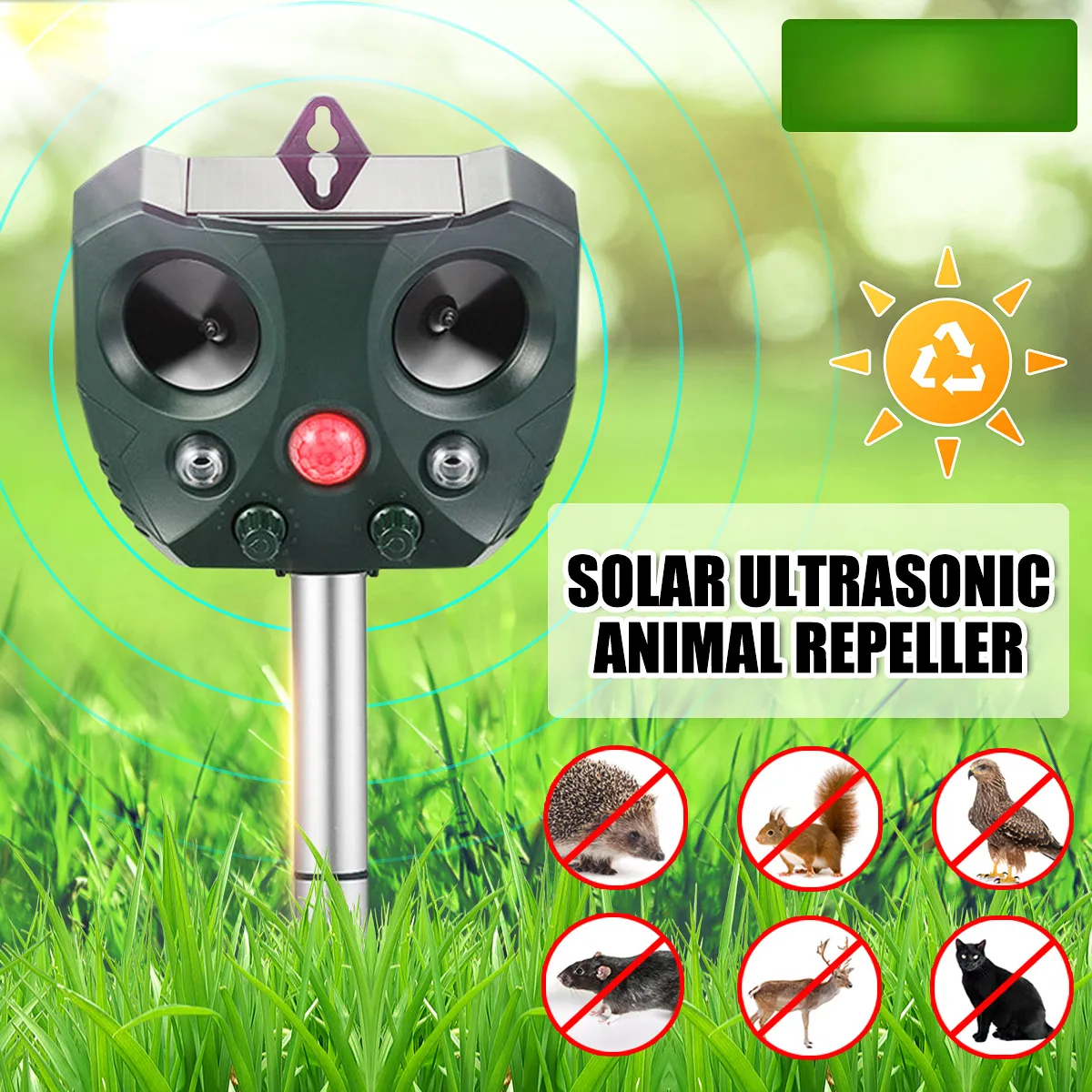 DHgate.com:Ultrasonic Mouse & Bird Repellent - Solar Powered Infrared ...