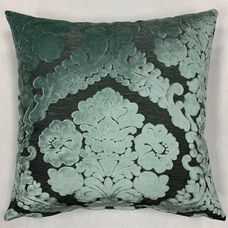 Elegant Jacquard Velvet Pillow Cover - European Style Decorative Sofa ...