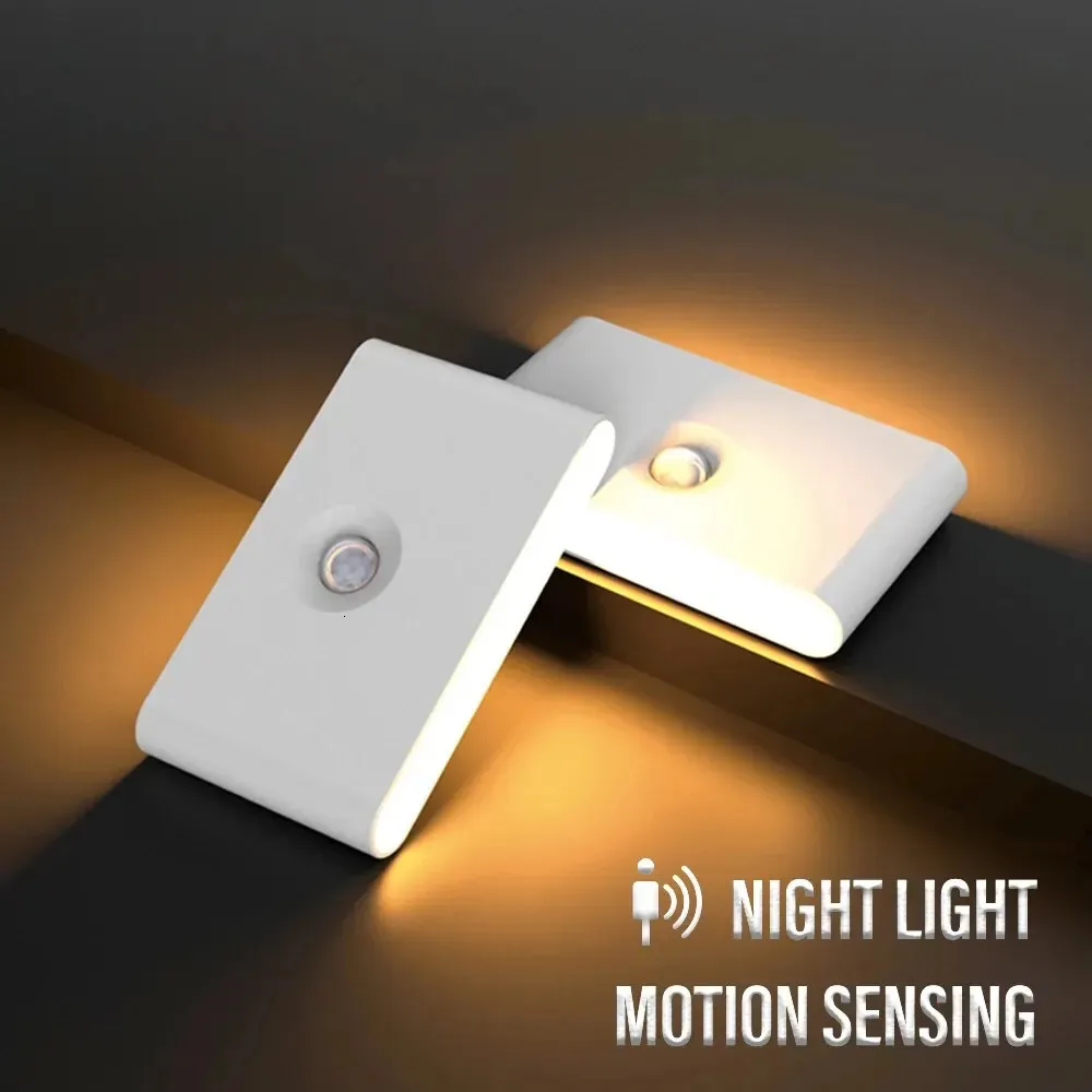 USB Rechargeable LED Motion Sensor Night Light - Perfect for Hallway ...