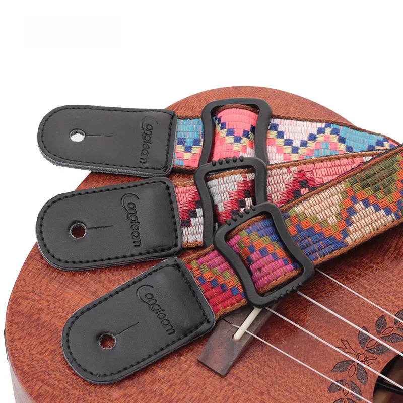 Bohemian Ukulele Leather Strap - Ethnic Style, Comfortable & Secure ...