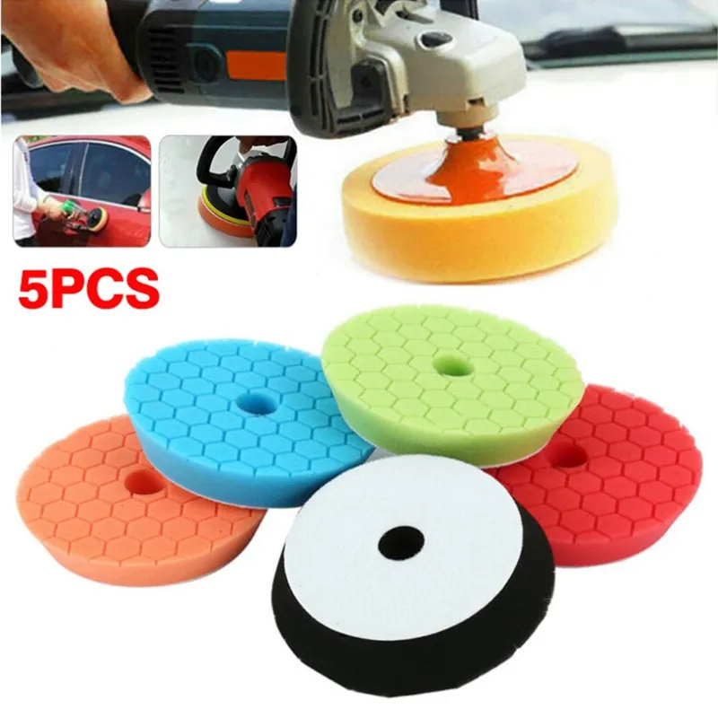 DHgate.com:5 inch car polishing waxing sponge wheel 5 pieces suit 150 ...
