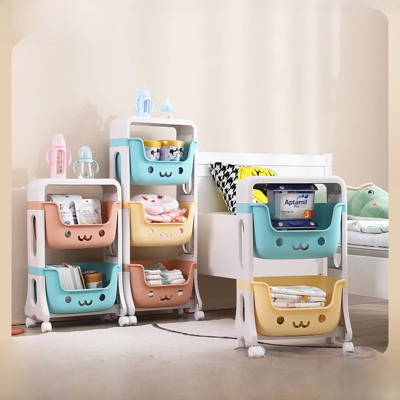 DHgate.com:2024 Multi-tier PP Plastic Kids Storage Rack - Colorful ...