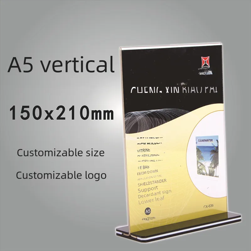 DHgate.com:A5 Acrylic Table Sign Menu Stand | Clear Magnetic Desktop ...