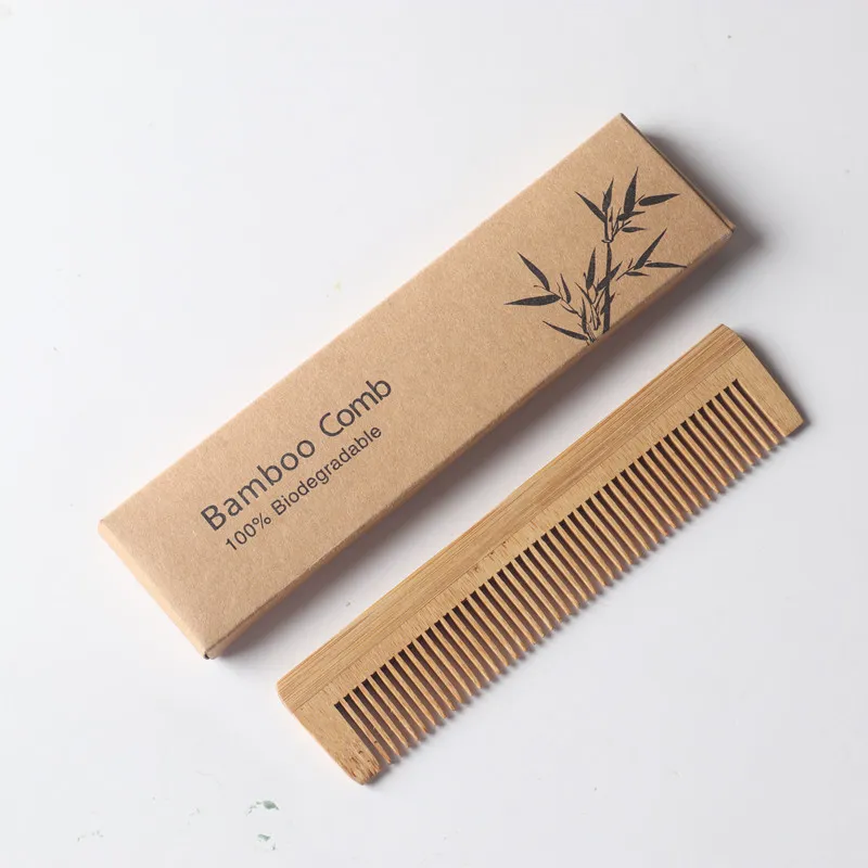 Bamboo Travel Comb Set - Eco-Friendly, Disposable Wooden Comb for Hotel ...