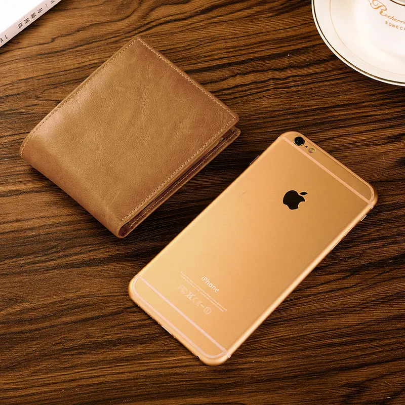 Retro Men's Leather Wallet Multi-Function Card Holder Slot Coin Purse ...