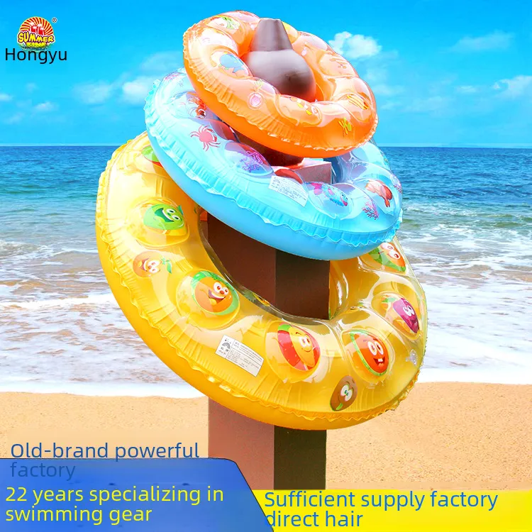 Premium Inflatable Crystal Swimming Ring for Infants & Toddlers ...
