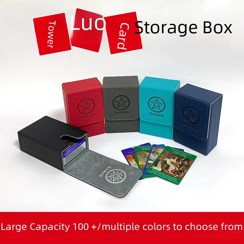 Large Size PU Tarot Card Storage Box Portable Tarot Card Box Magnus ...