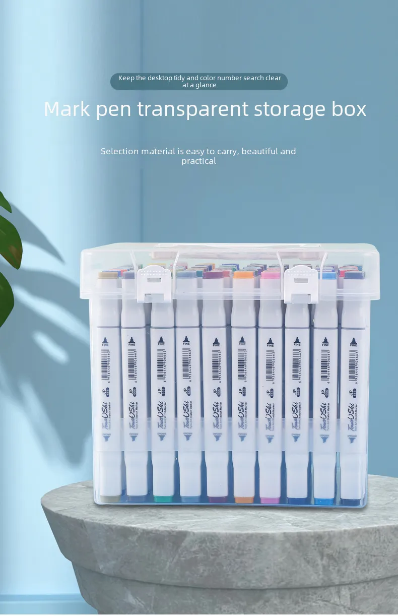 Clear Pen Box: Portable Student Stationery Organizer - Multifunctional ...