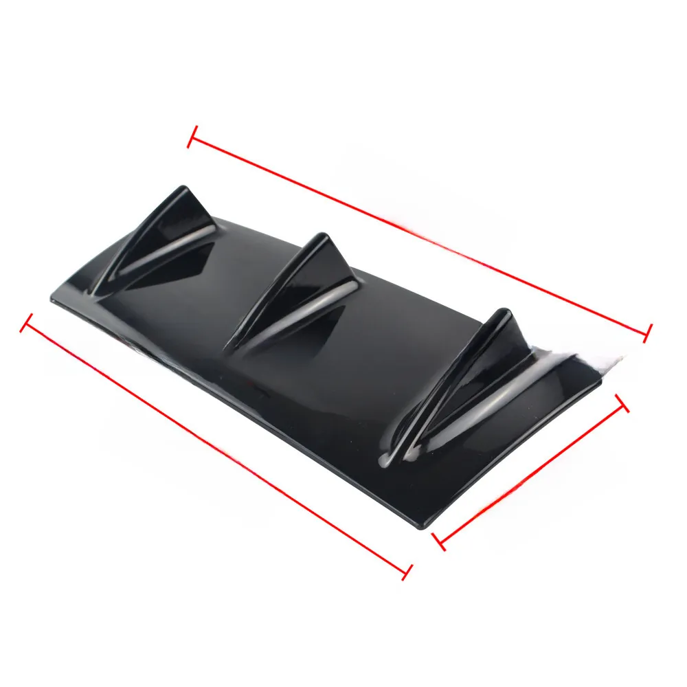 Universal 7-Wing Shark single fin Rear Rear spoiler with ABS Chassis ...
