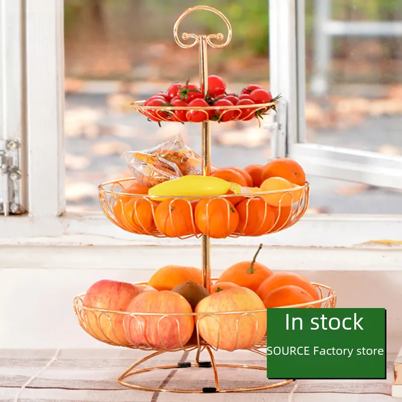 Nordic Style Fruit Plate Living Room Household Three-layer Fruit Plate ...